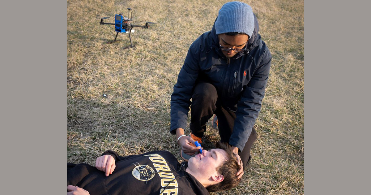 Purdue students design drone to save lives from opioid overdose ...