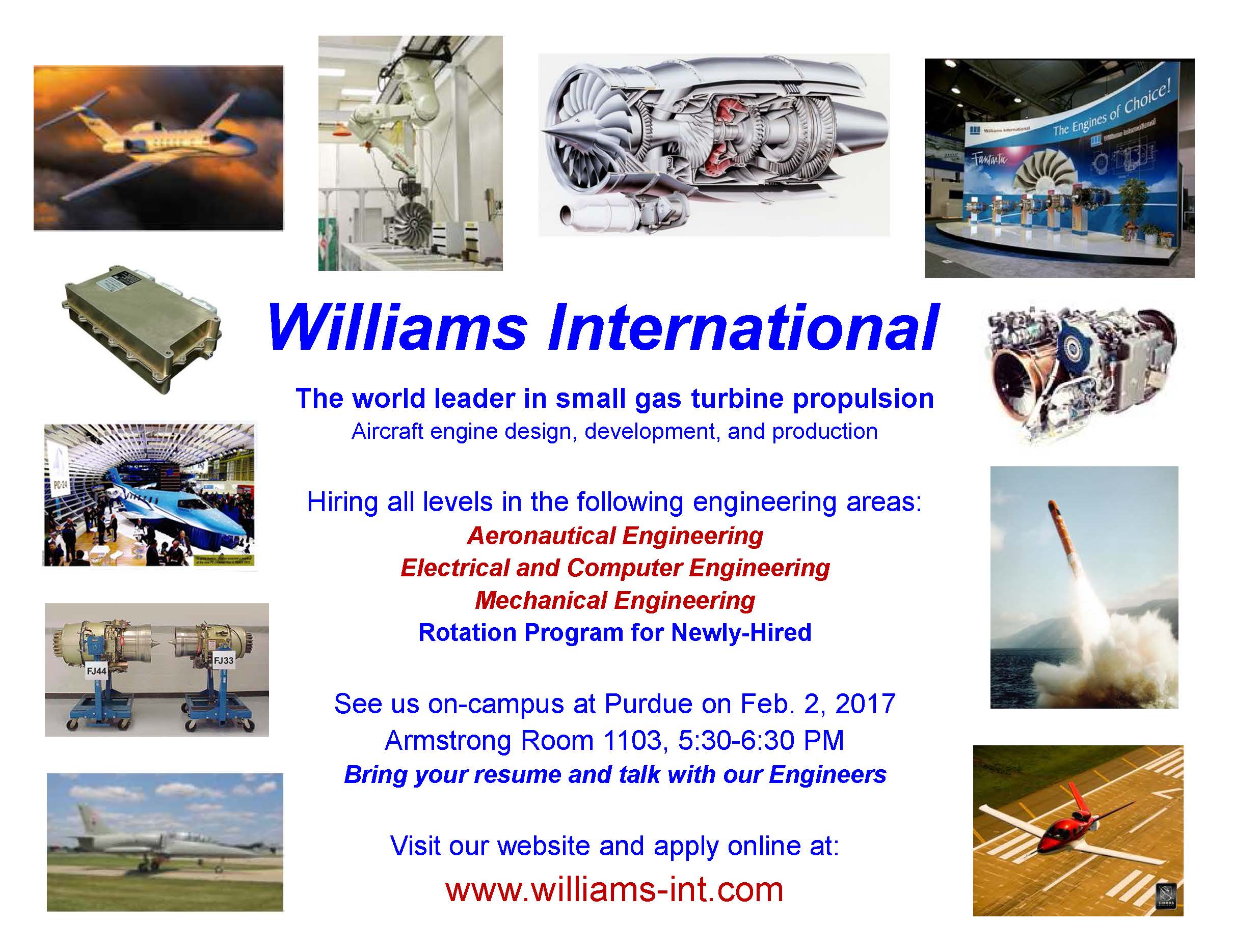 Williams International Info Session - School of Aeronautics and ...
