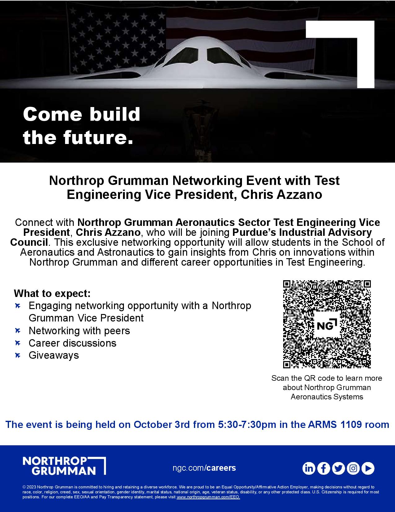 Northrop Grumman Networking Event - School of Aeronautics and ...