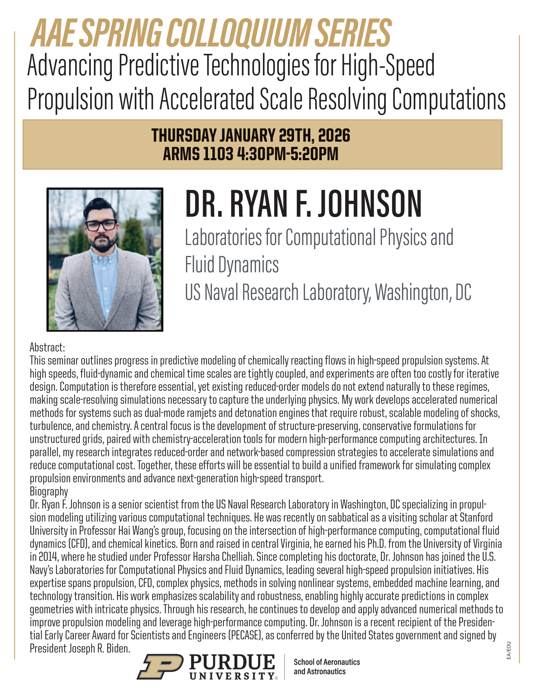 AAE Spring Colloquium Series: Advancing Predictive Technologies for ...