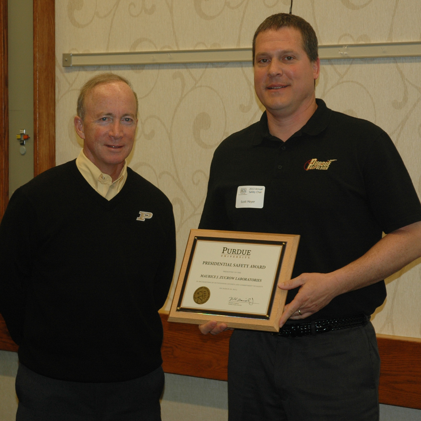 Maurice J. Zucrow Laboratories (MJZL) Receives Inaugural Presidential ...