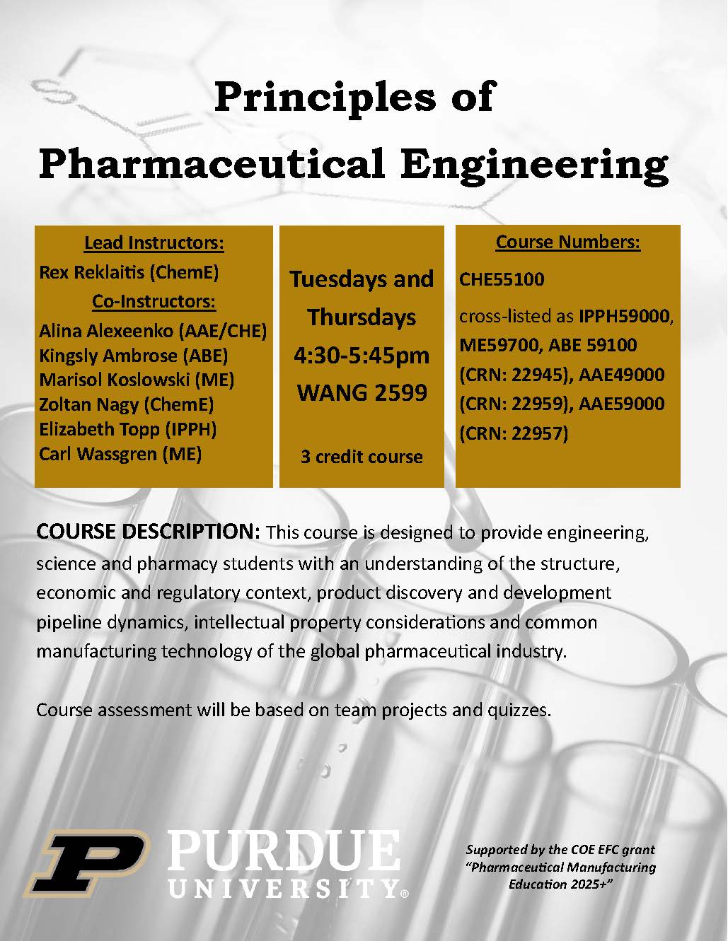 Principles in Pharmaceutical Engineering Course - AAE Flight Plan ...