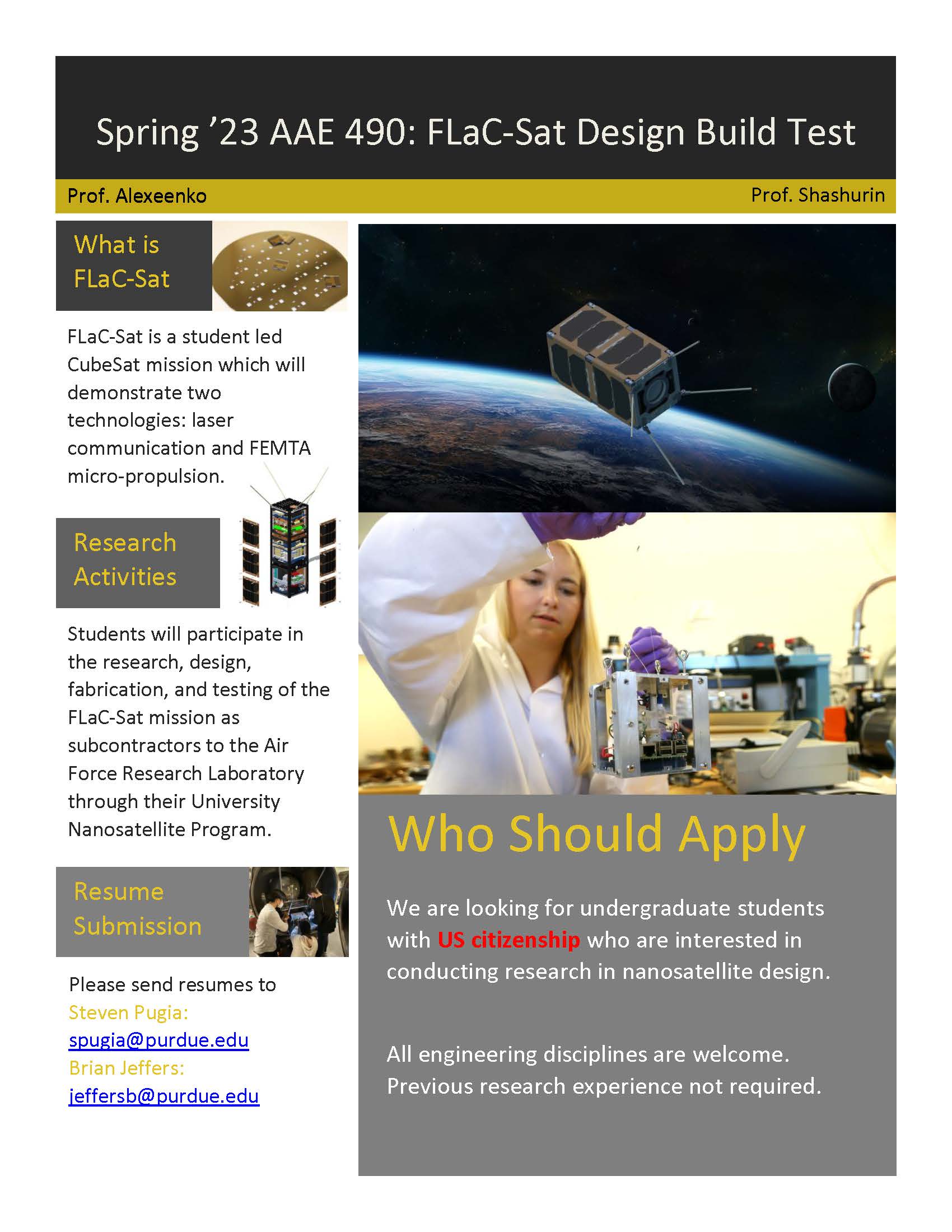 Spring 2023: AAE 490 – FLaC-Sat Design Build Test - AAE Flight Plan ...