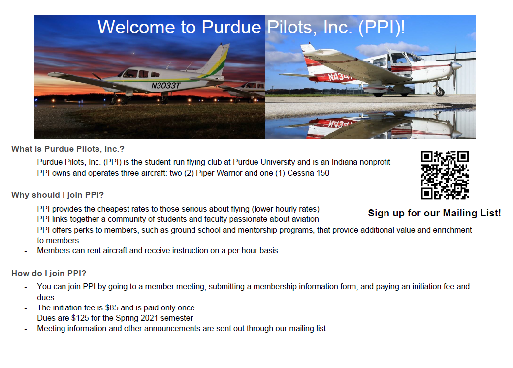 Purdue Pilots, Inc. Callout - Spring 2021 - AAE Flight Plan Newsletter ...