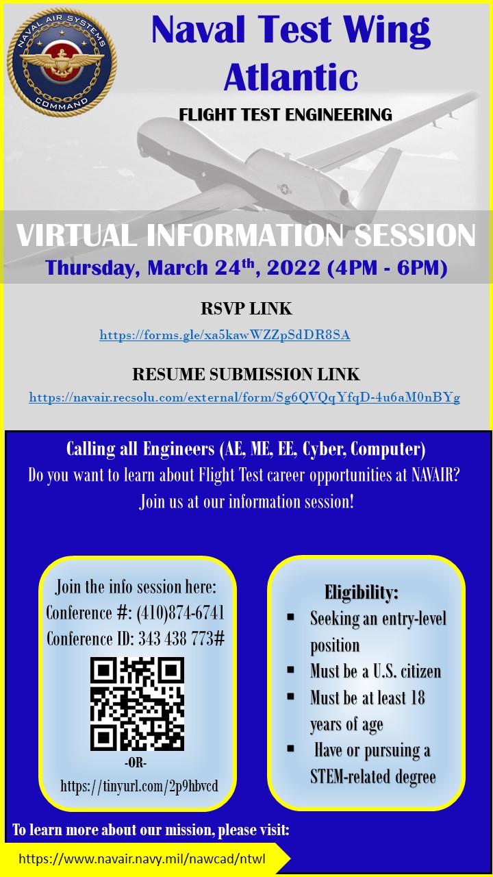 Naval Test Wing Atlantic: Virtual Information Session - 3/24 - AAE ...