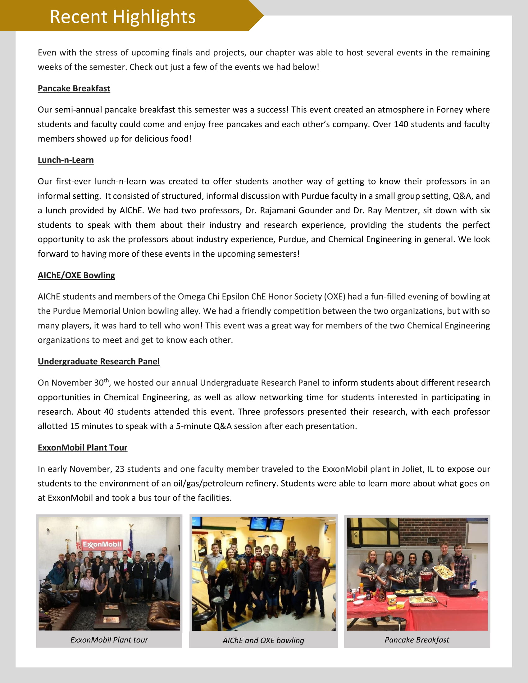 Newsletter - Purdue AIChE