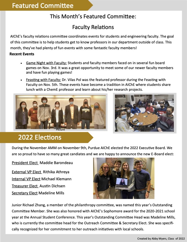 Newsletter - Purdue AIChE