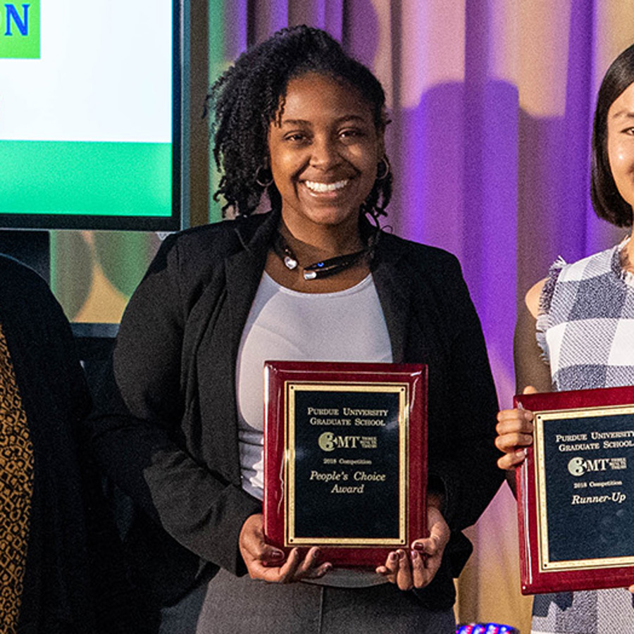 Colbert wins Purdue's 3MT People's Choice Award - Biomedical ...