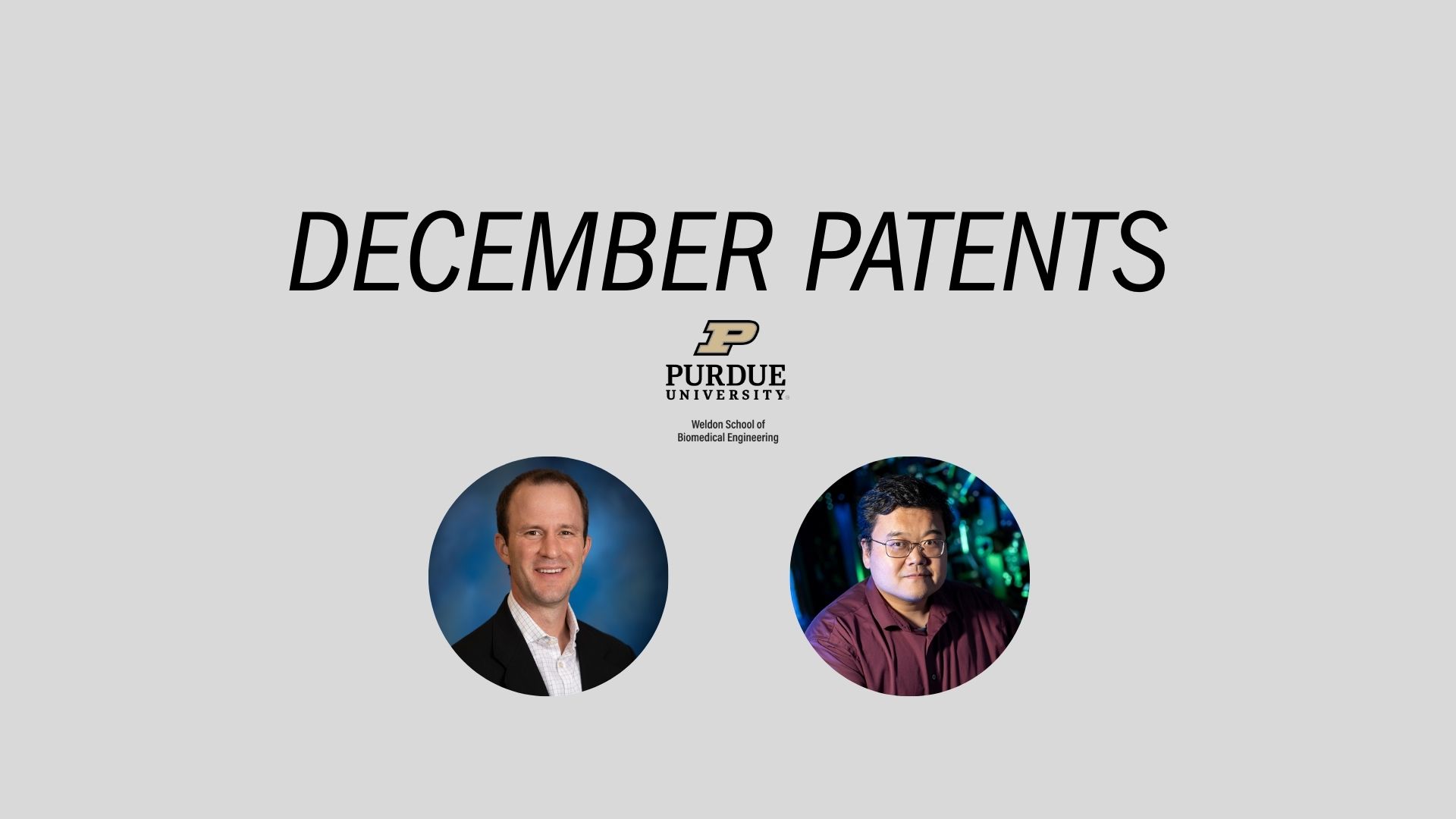 December Sparks: Purdue BME Patents Driving Innovation - Biomedical ...