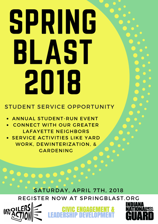 Spring Blast 2018 - Lyles School of Civil and Construction Engineering ...