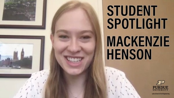 CE Undergrad Spotlight — Mackenzie Henson - Lyles School of Civil and ...