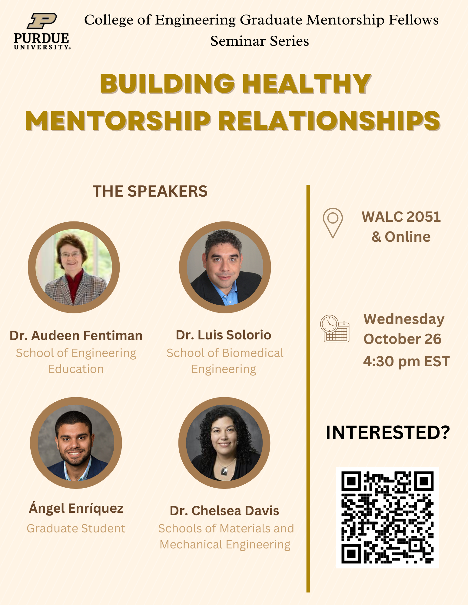Mentorship Fellows Workshop Next Wednesday (10/26)! - Elmore Family ...
