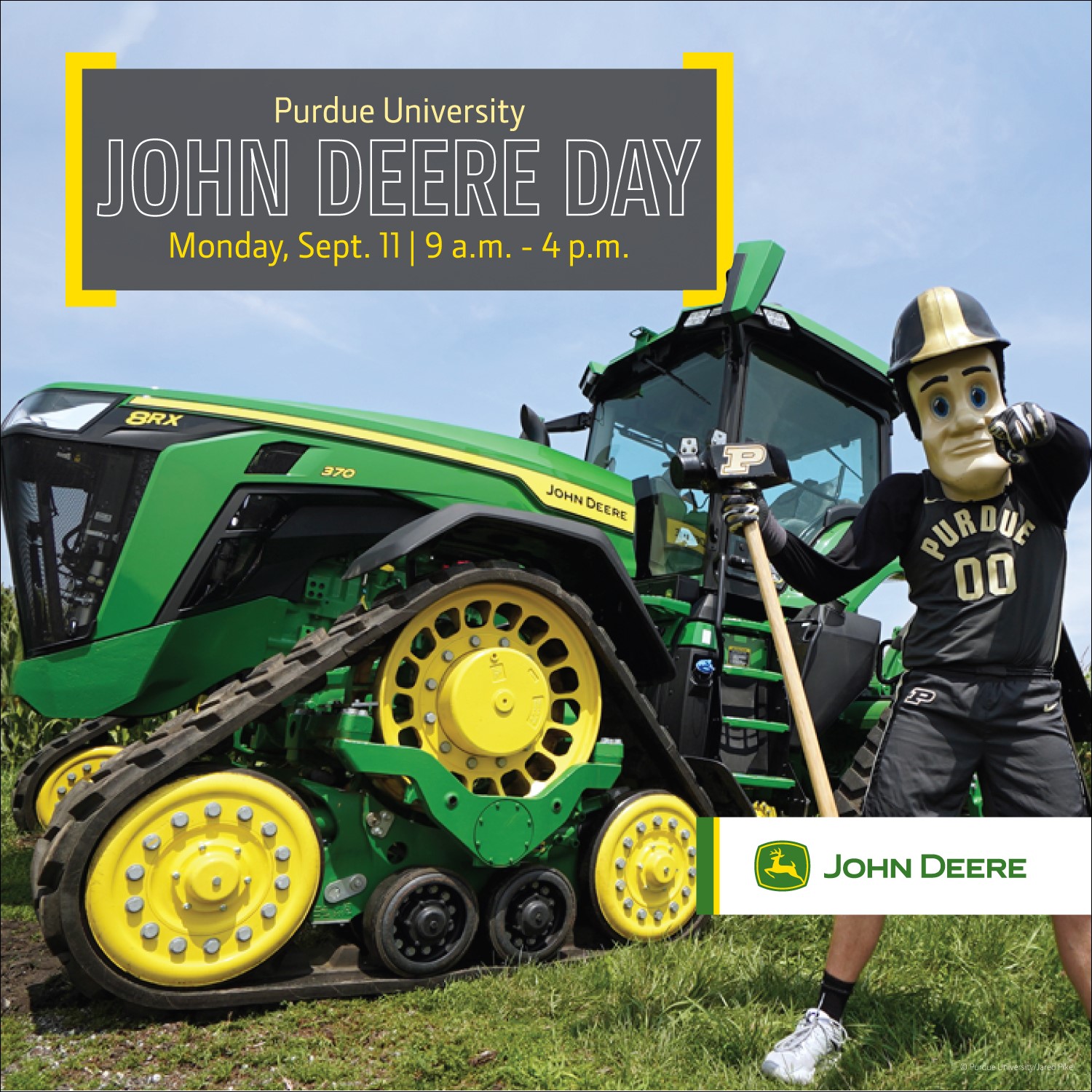 John Deere Day: Today 9-4 - Elmore Family School of Electrical and ...