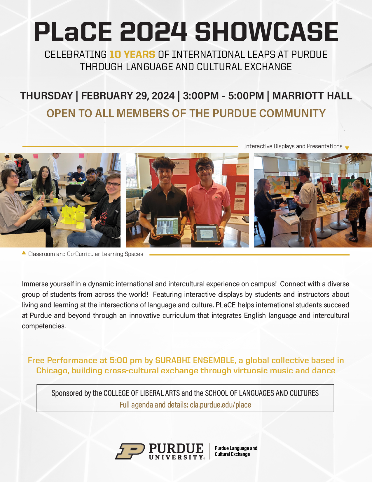 PLaCE 2nd Annual Showcase - Elmore Family School of Electrical and ...