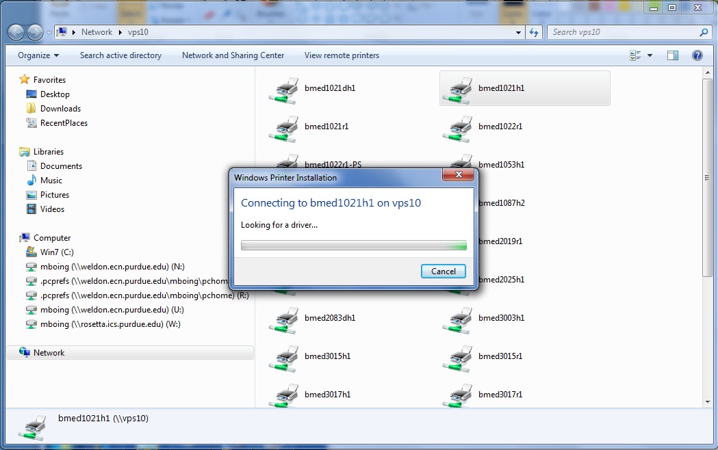 Adding a BME Printer (Windows) - Engineering Computer Network - Purdue University