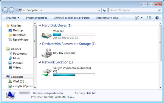 Mapping ECN Network Drive using Windows 7 - Engineering Computer ...