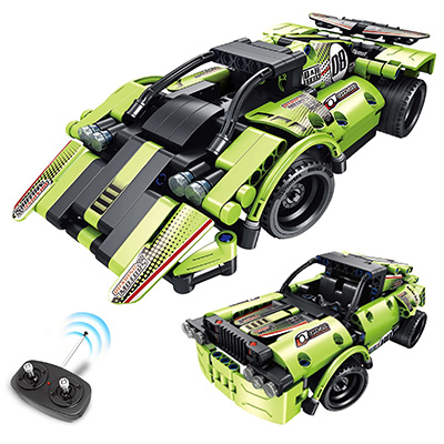 2 in 1 Remote Control Green Speed Racer Building Set — INSPIRE Research ...