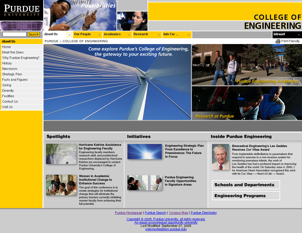 Design Prototypes - Engineering Intranet