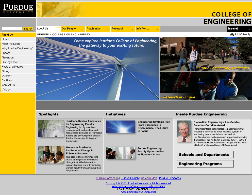 Design Prototypes - Engineering Intranet