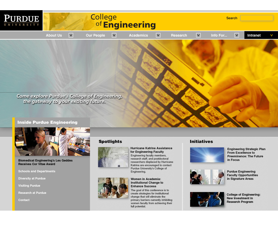 Design Prototypes - Engineering Intranet