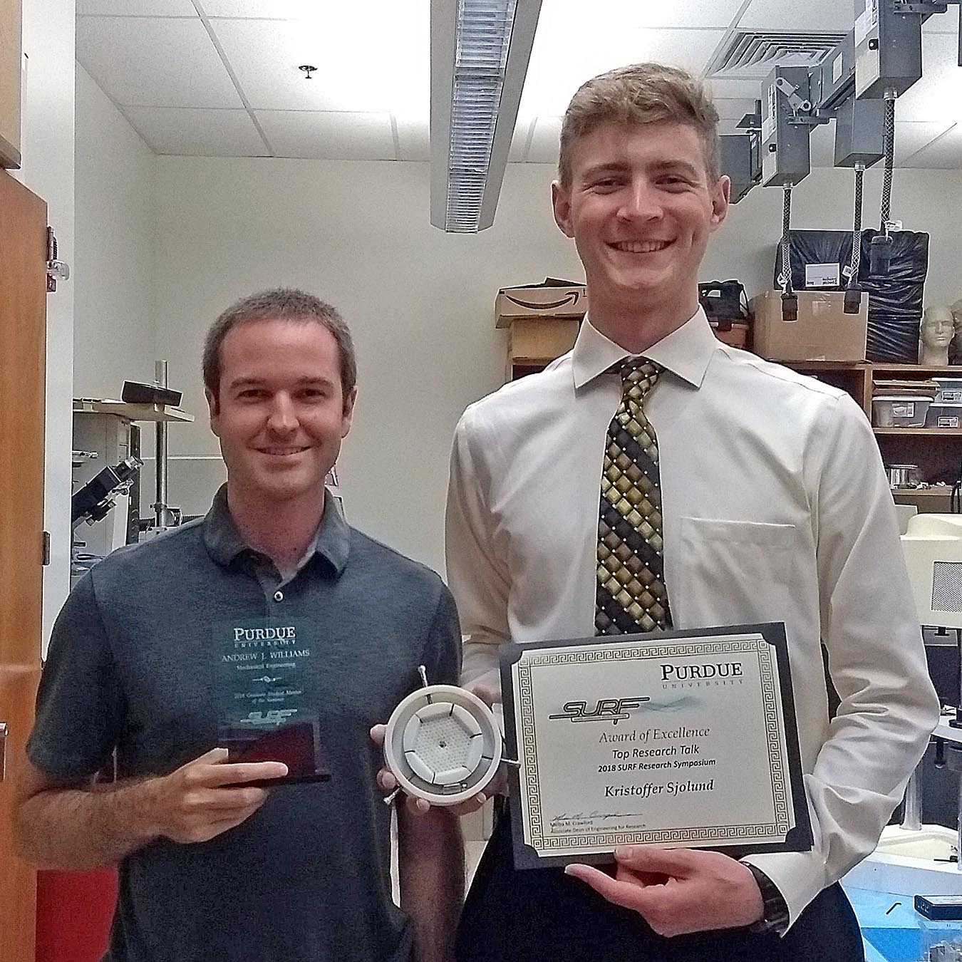 Purdue MEs score awards for undergraduate research - Mechanical ...