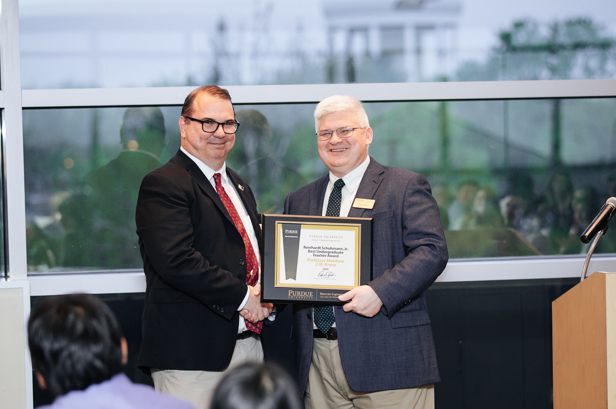 Congratulations to Professor Krane - Materials Engineering - Purdue ...