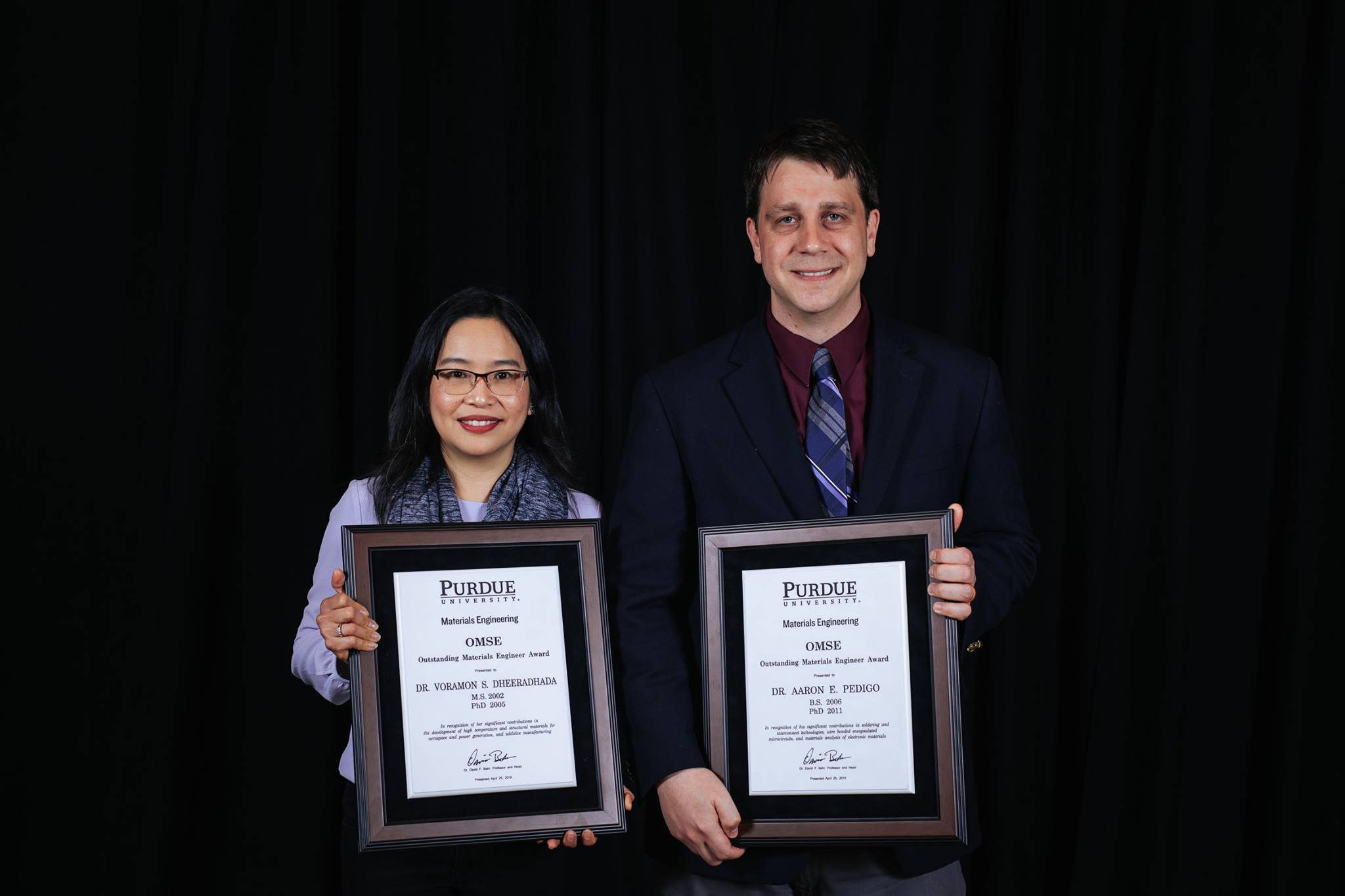 2019's Outstanding Materials Engineers - Materials Engineering - Purdue ...