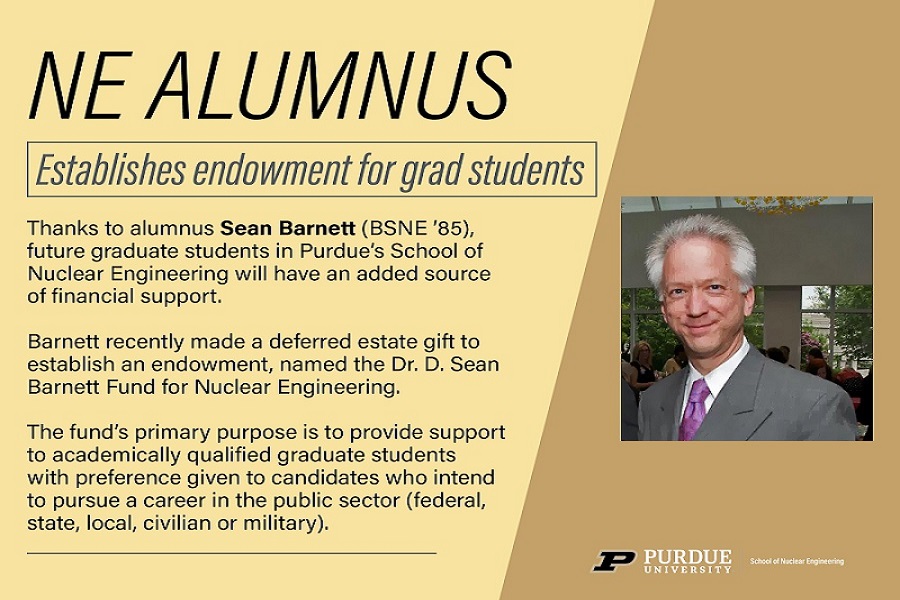 NE alumnus establishes endowment for grad students - Nuclear ...