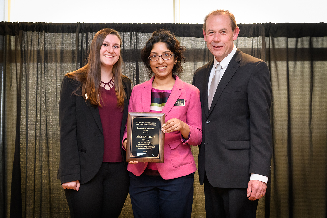 Prof. Amisha Shah receives Instructional Excellence Award - Sustainability Engineering and ...