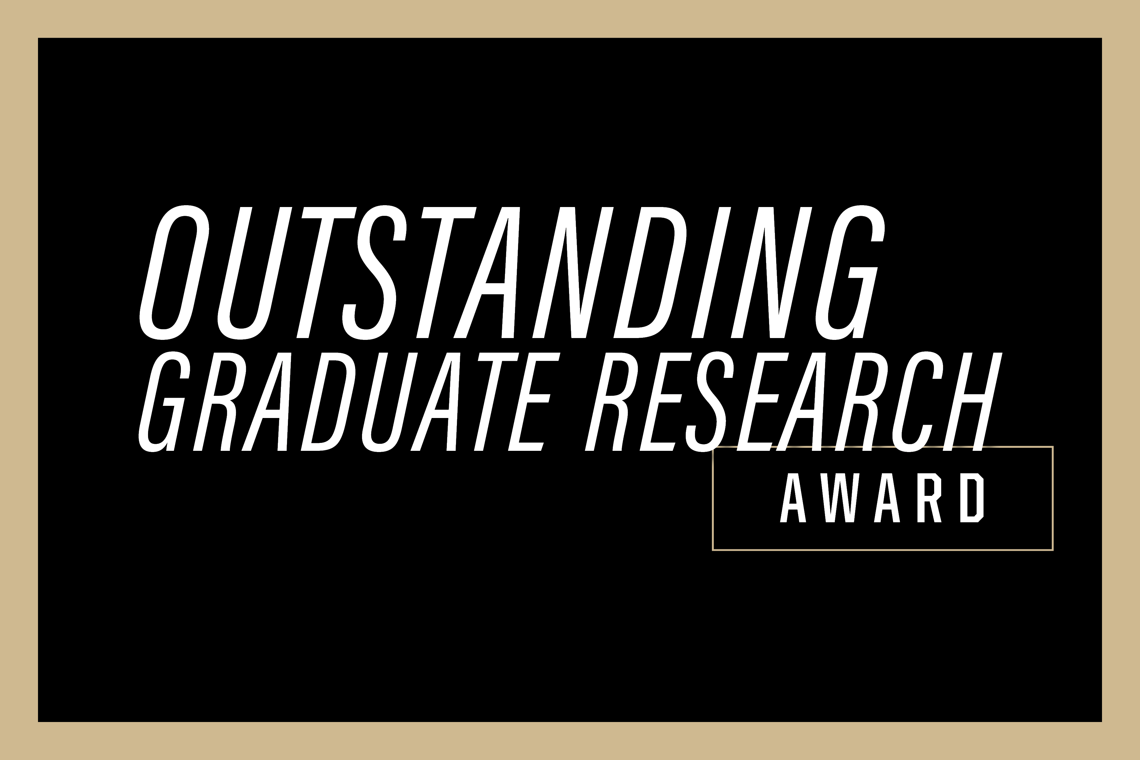 Outstanding Graduate Research Award 2019-2020 - Sustainability ...
