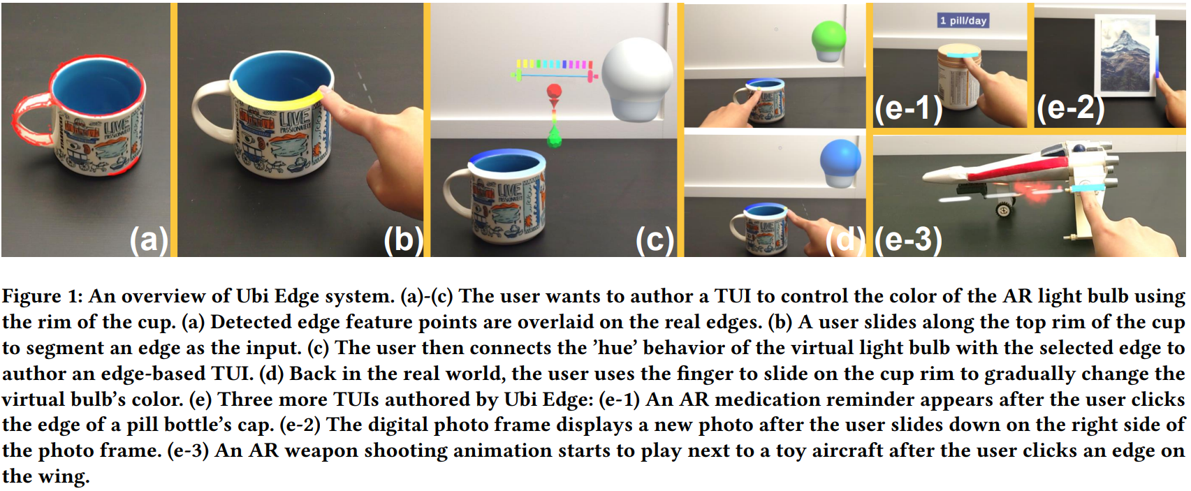 Ubi Edge Authoring Edge Based Opportunistic Tangible User Interfaces In Augmented Reality