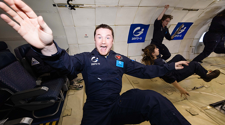 PMRI Graduate Student Colt Crowson Flies on Zero-G's Parabolic Flight ...